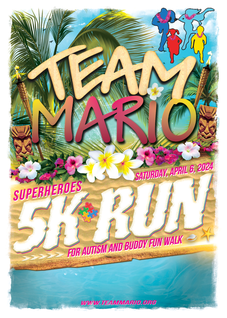 Superheroes 5K Run for Autism and Buddy Fun Walk - Team Mario